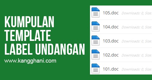 Kumpulan Format Label Seruan Untuk Ms Word - msglitterazzi