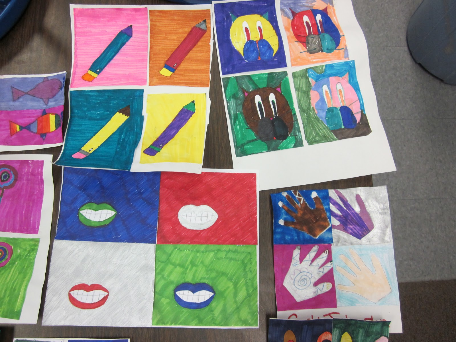 The Lenkerville Art Room: Wednesday Works - 7 Nov - 5th grade POP art