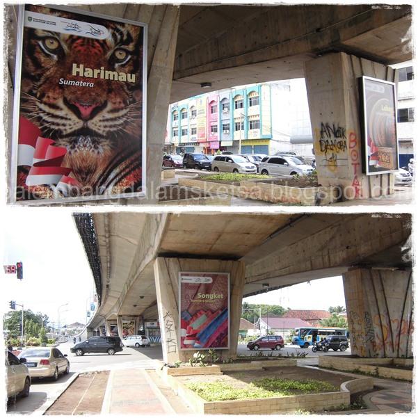 Palembang Dalam Sketsa: Billboard Di Bawah Fly Over Simpang Polda Palembang