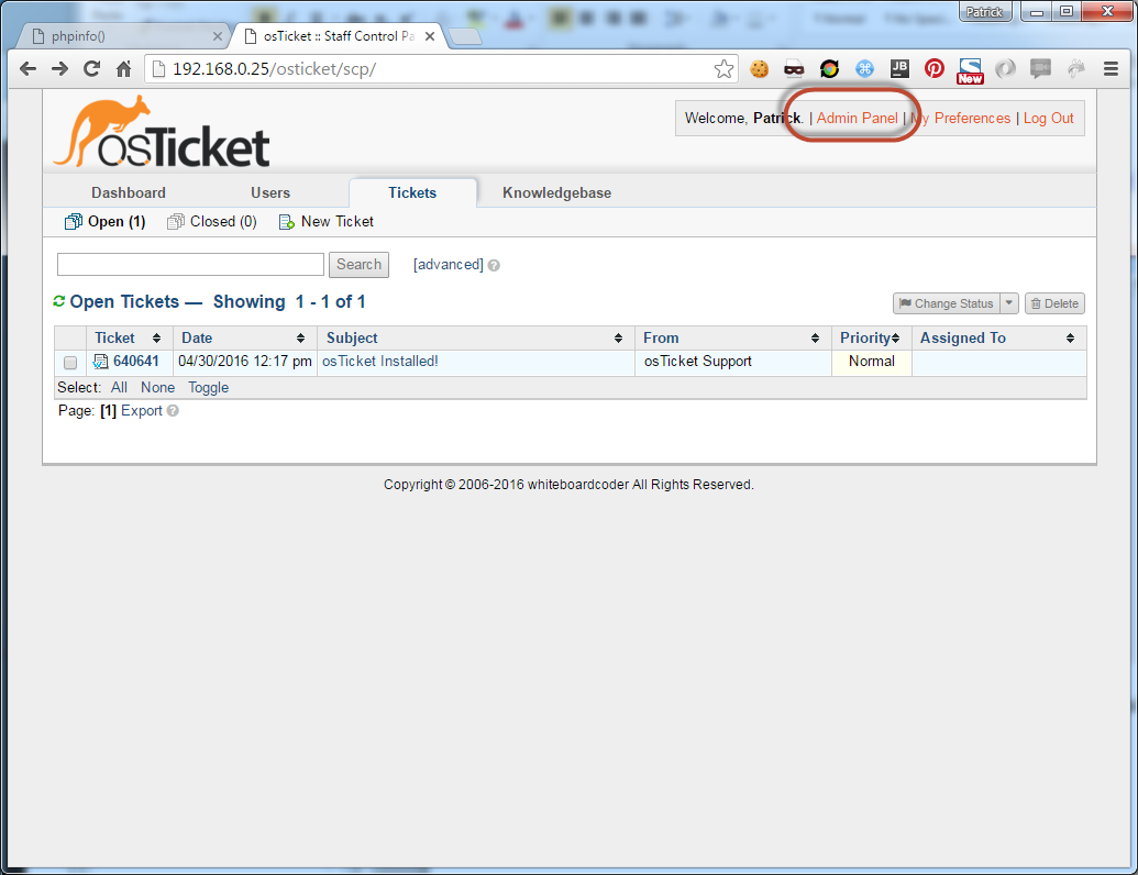 Whiteboard Coder Install Osticket V1912 On Ubuntu 1404