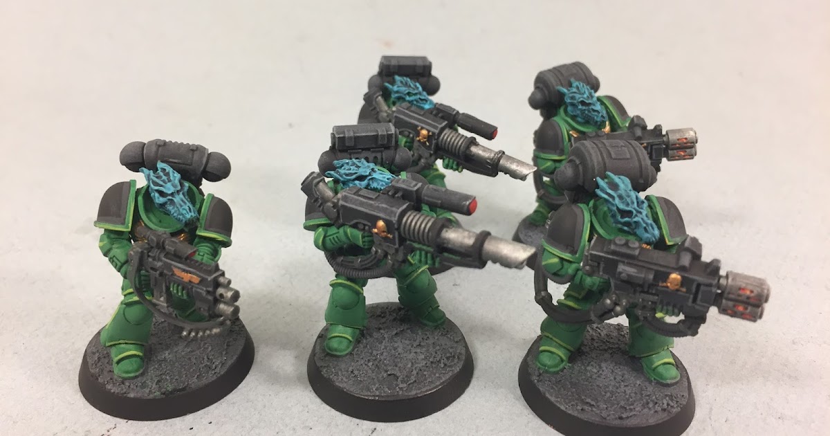 Itty Bitty Soldiers: 40k: Primaris Lizardmen with Heavy Weapons