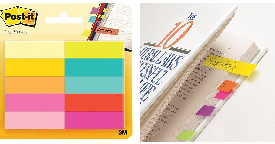 500ct Post-it Page Markers (10 pads, 50 sheets each) $3 (reg $5.79 ...