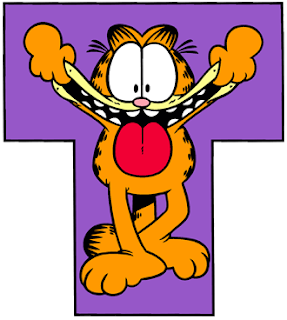 Divertido Abecedario de Garfield. Garfield Abc. - Oh my Alfabetos!