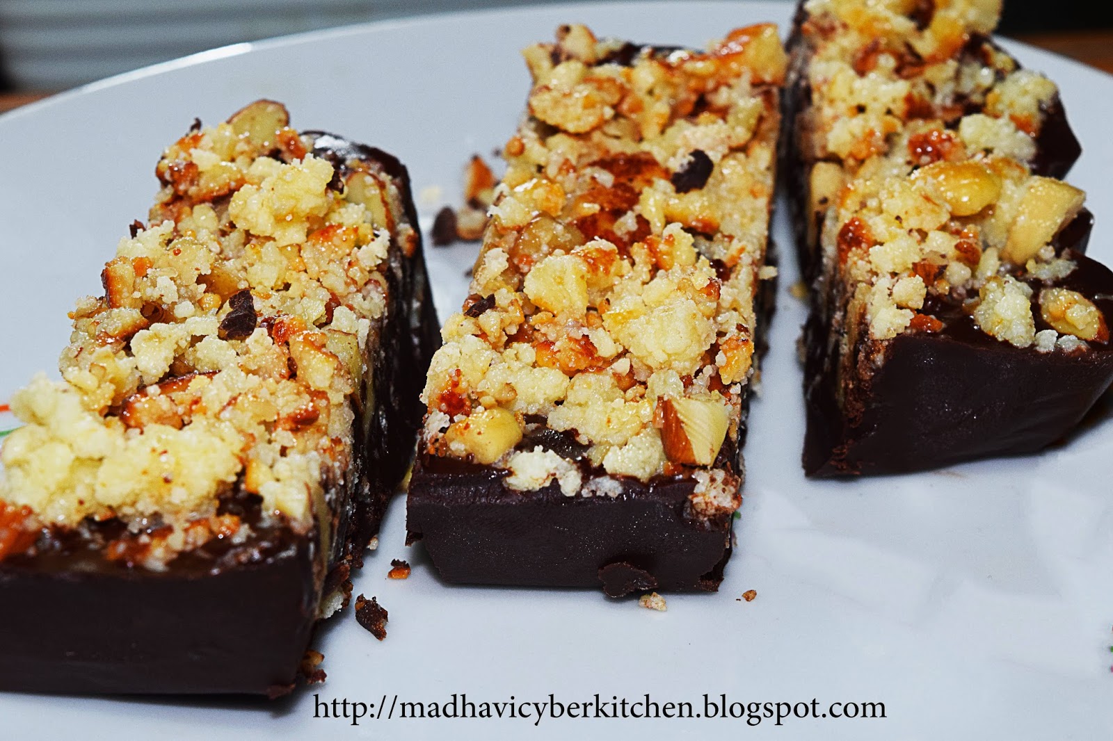Madhavi's Cyber Kitchen: Cottage Cheese (paneer) Chocolate Bar