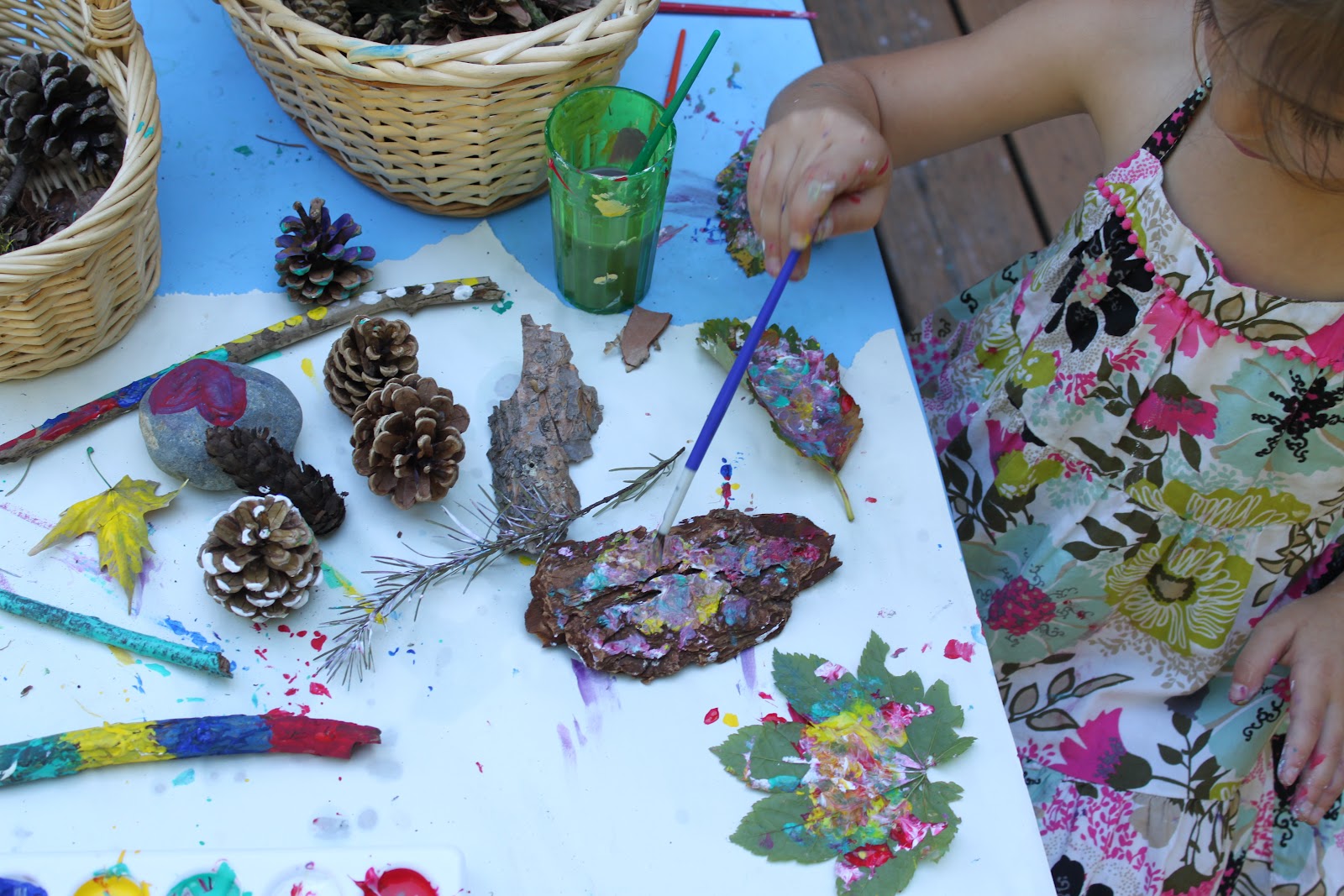 Green Owl Art: Nature Walk & Paint