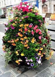 How to Make a Flower Tower Vertical Garden