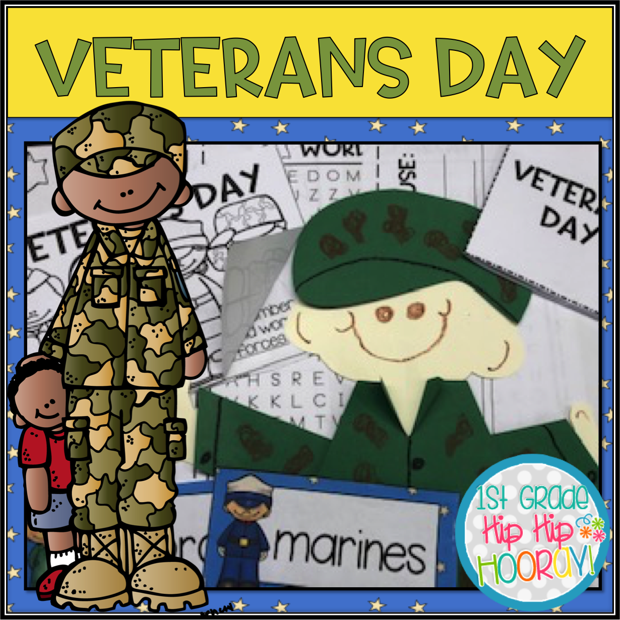 1st Grade Hip Hip Hooray!: Veterans Day...Craft and Activities