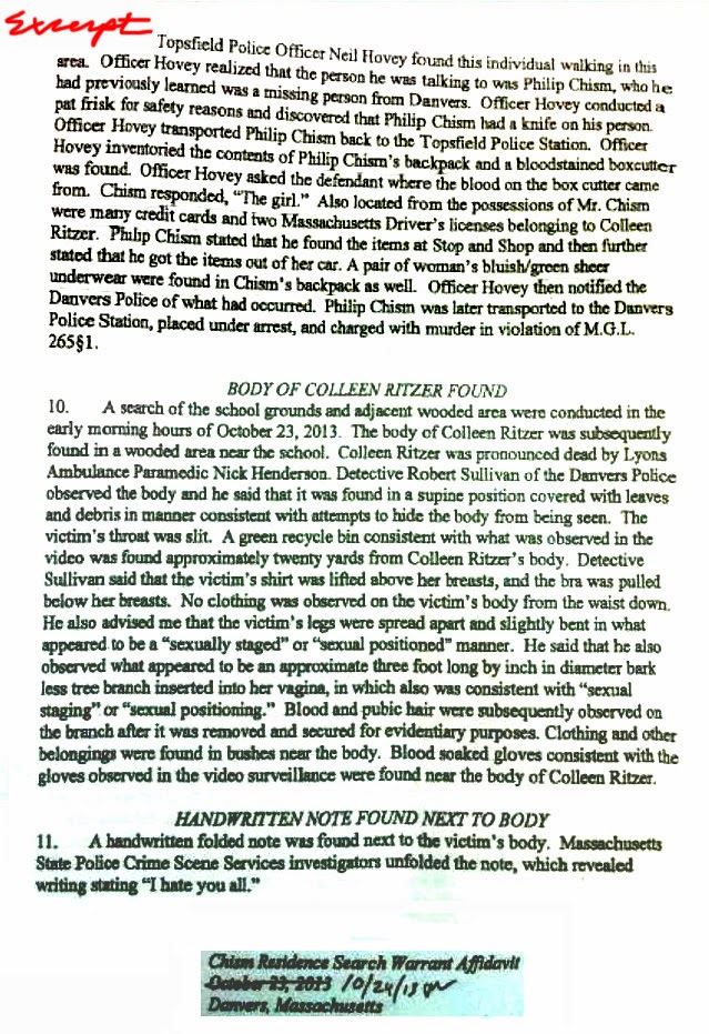 Killing Killers: Philip Chism, killer of Colleen Ritzer, was her student