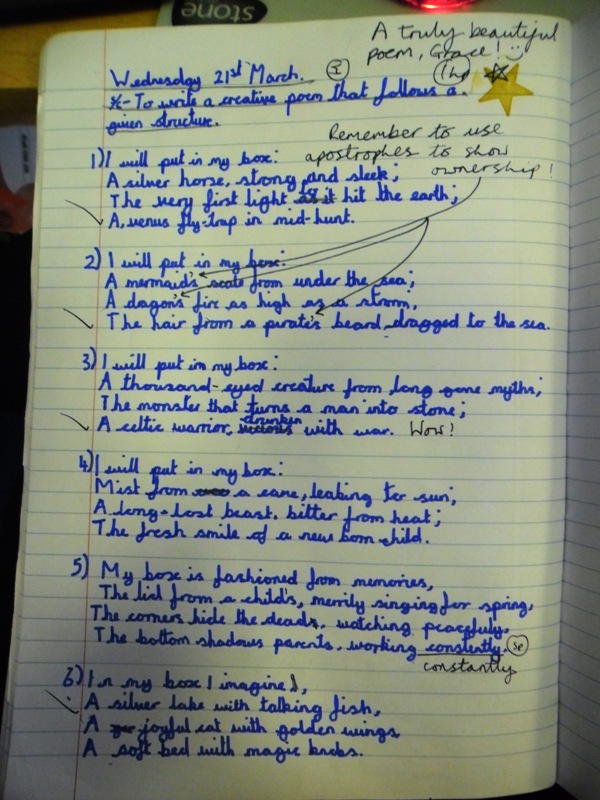 Welcome to the Ash Class blog!: Some Magic Box poetry!