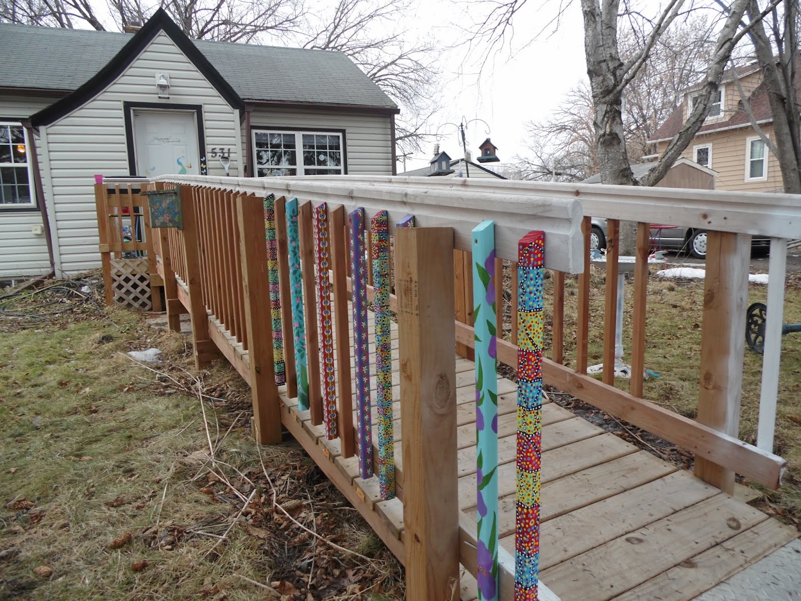 Paintersgarden: Art Covered Wheelchair Ramp