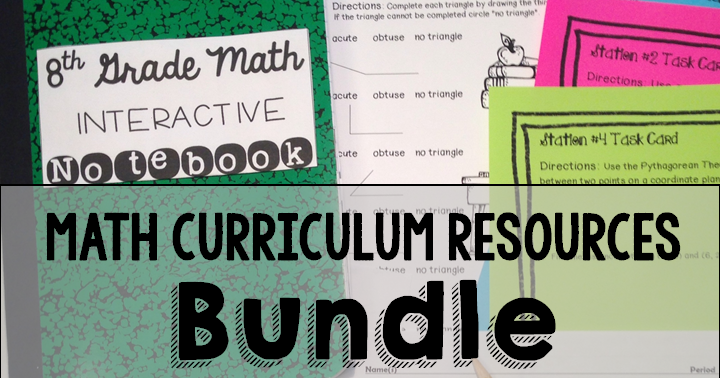 Kelly McCown: 8th Grade Math Curriculum Resources BUNDLE