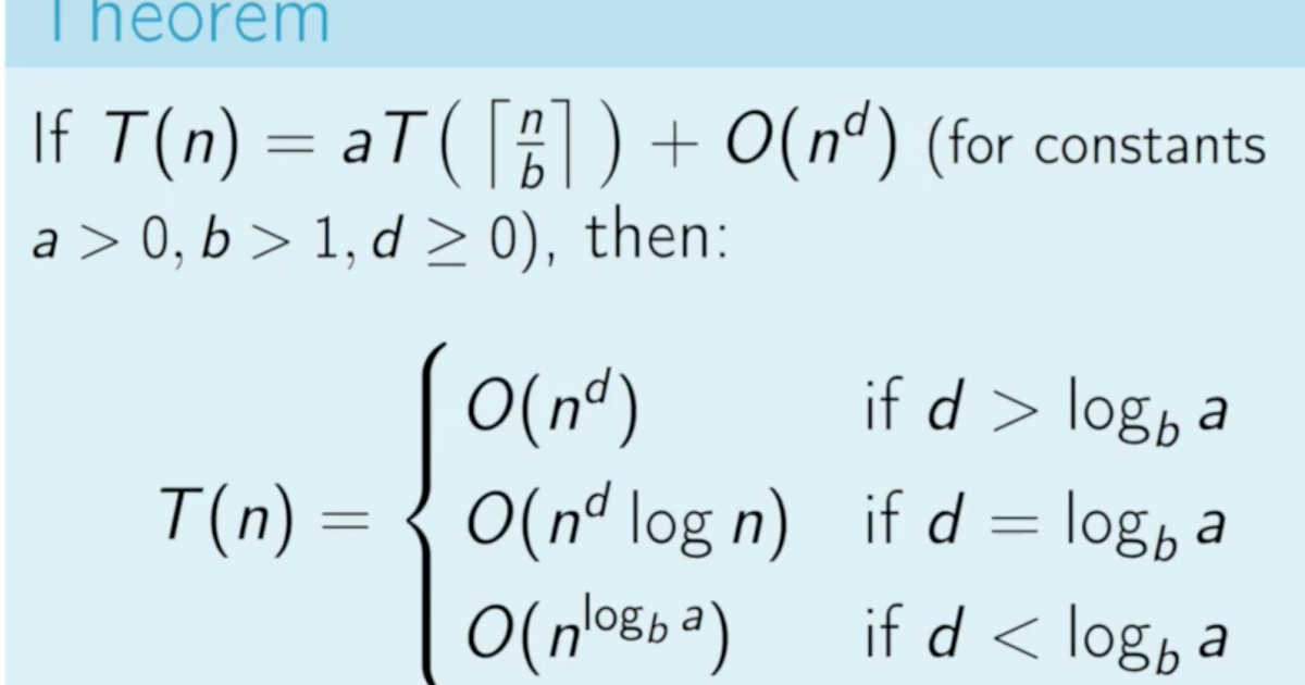 Sonny不讀不行: Algorithms筆記14 - Master Theorem