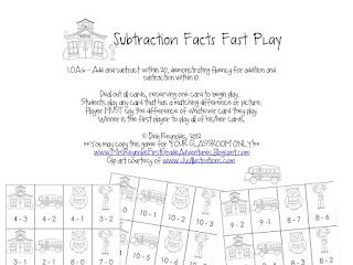 Oh My Little Classity Class: [Fast Play Math Facts Game] Addition Freebie!