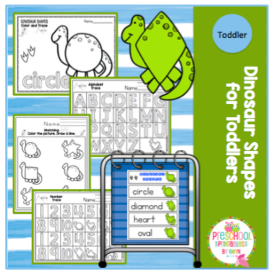 Dinosaur Shapes for Toddlers ~ Preschool Printables