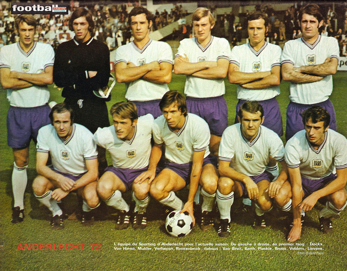 THE VINTAGE FOOTBALL CLUB: R.S.C ANDERLECHT 1971-72. By Voetbal Sterren.