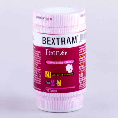 Bextram Teen Hr, (High Potency 21 Multivitamin Multimineral Tablet ...