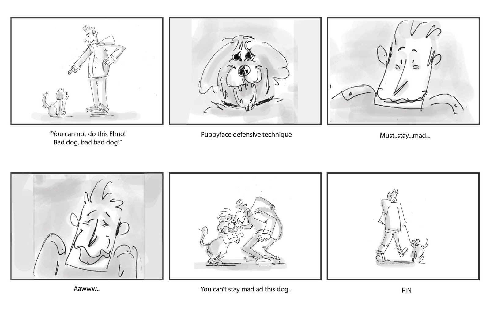 Frank Siebelink: Storyboard: Walking the Dog