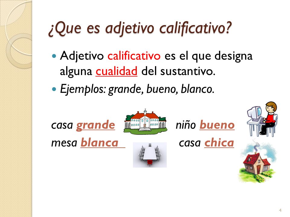Adjetivos Calificativos