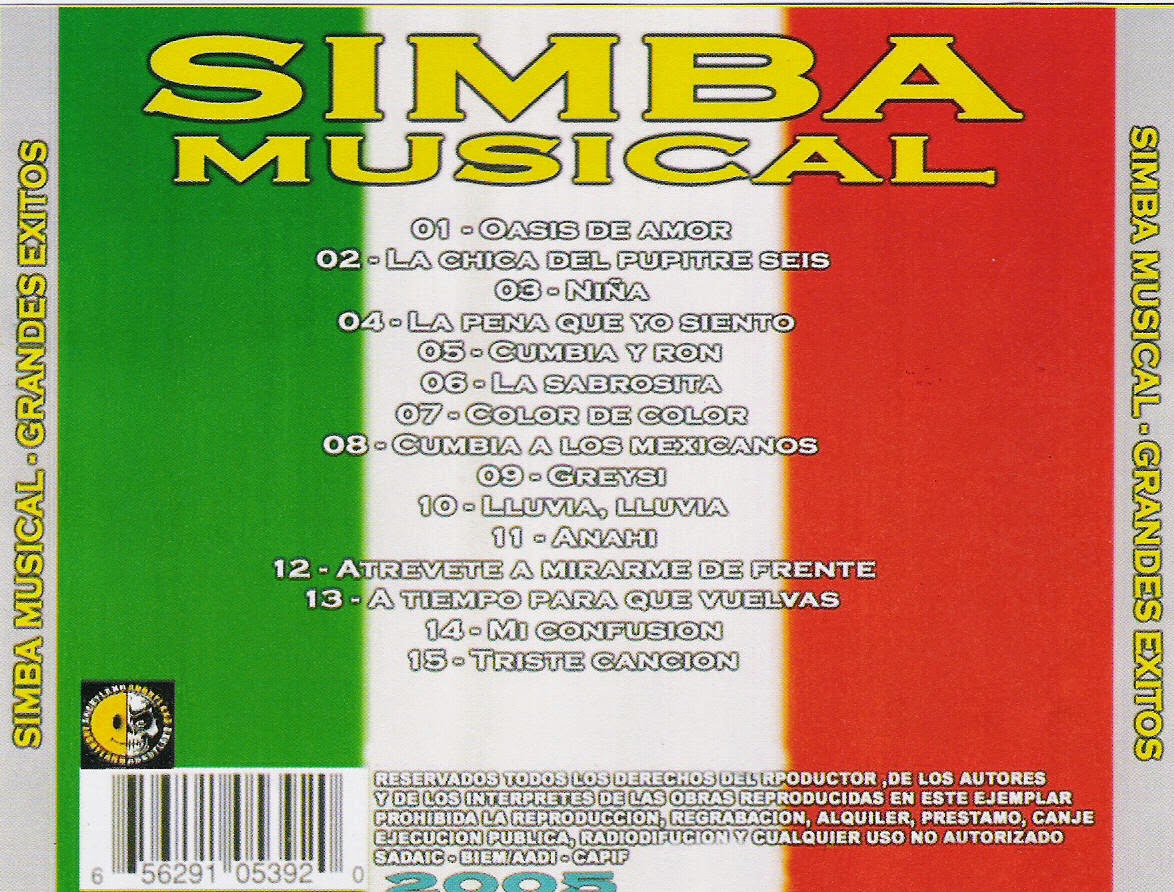 Simba Musical - GRANDES EXITOS Los Mas Buscados