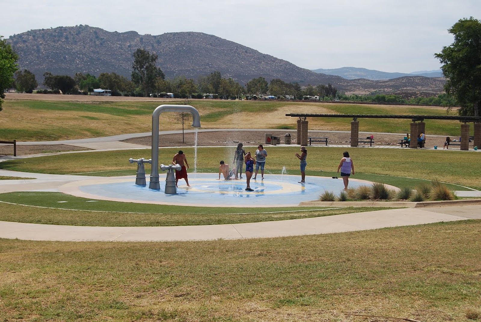 Adventures of a Semper Fi Family: Lake Skinner Splash Pad