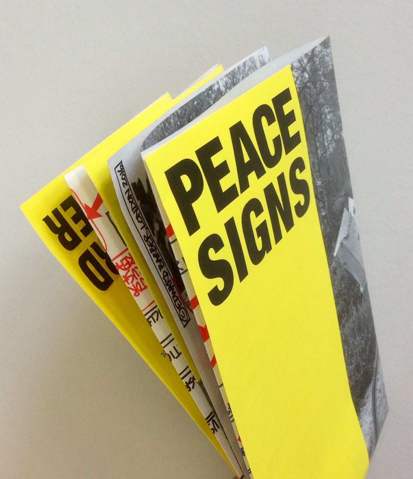 Justin's Amazing World At Fenner Paper: Peace Signs