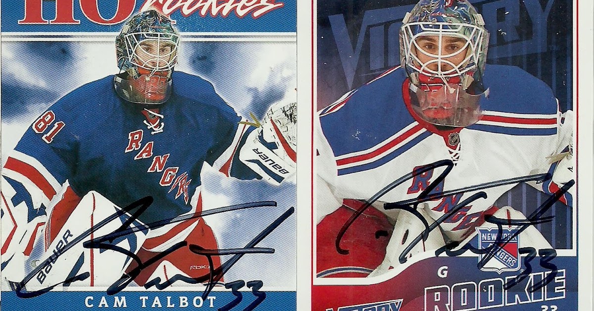 Hell's Valuable Collectibles: Cam Talbot: Two Autographed Cards