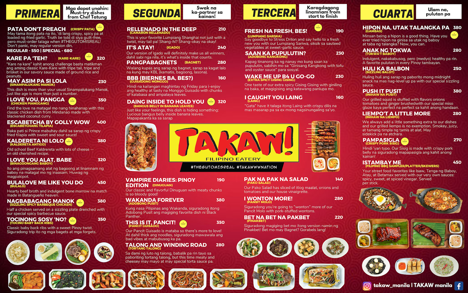 DUDE FOR FOOD: #TheGutomIsReal: Go All Out at Takaw! Filipino Eatery
