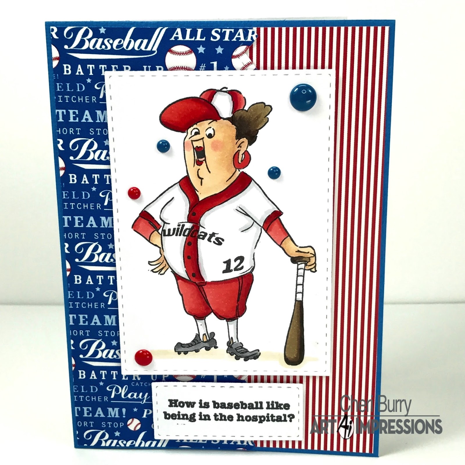 Art Impressions Blog: Baseball Funnies by Cheri Burry!