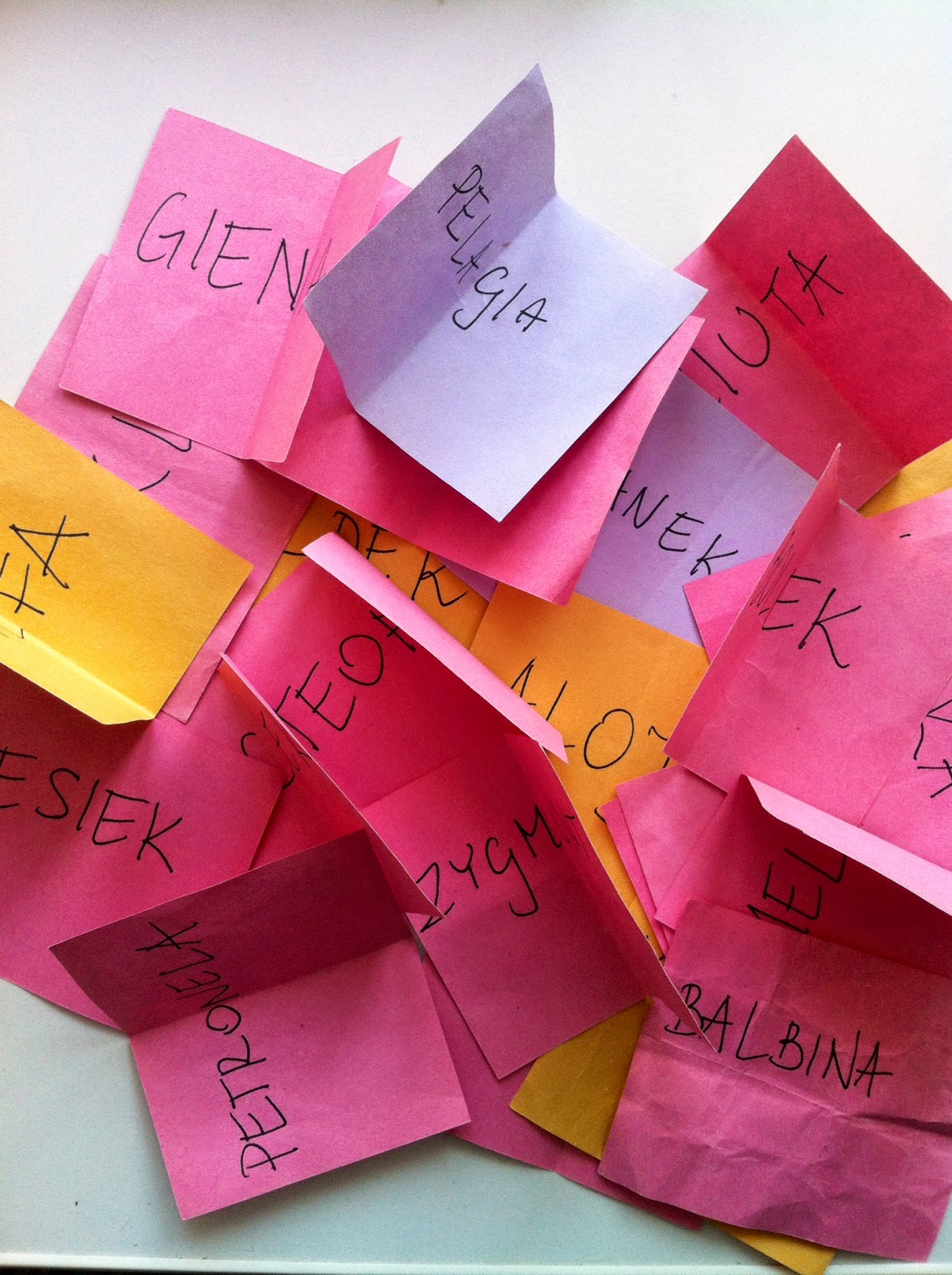 Wieśniacze imiona na angielskim (nothing personal)