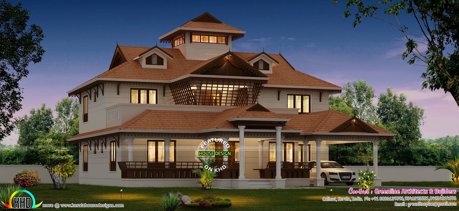 Stunning luxury home traditional style - Kerala Home Design and Floor ...
