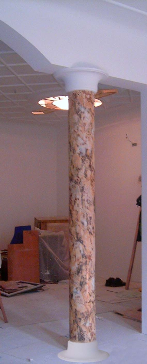 BB FAUX FINISH: STUCCO MARBLE PILLARS