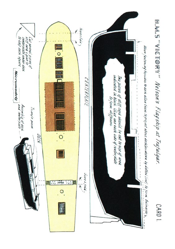 papercraft-database: Micromodels - H.M.S. Victory