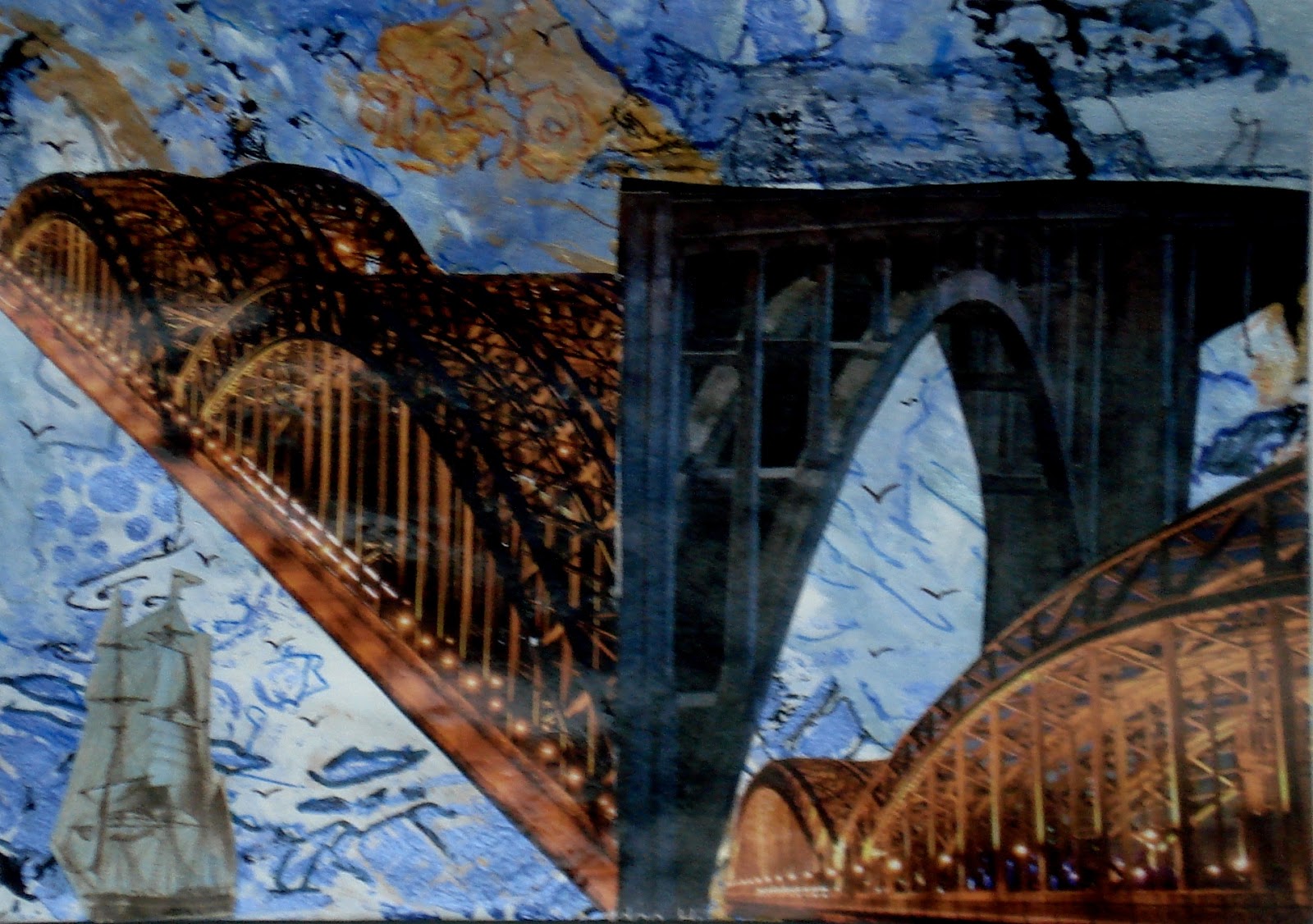 Mail me some art: Bridges Post Card Swap - Postmark by Wednesday, March 13