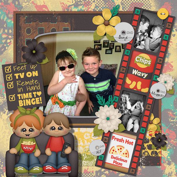 BoomersGirl Designs: "BInge Watching" Digital Kit