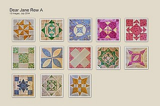 HAND PIECING: Dear Jane Row A Continues
