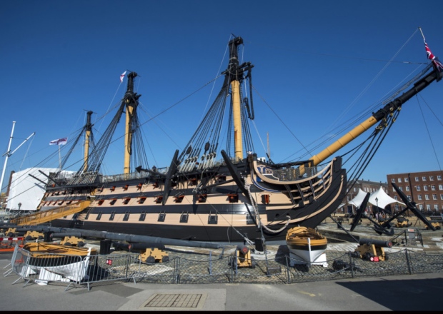 Globaldefencenews: Restored HMS Victory raises eyebrows with new pink shade