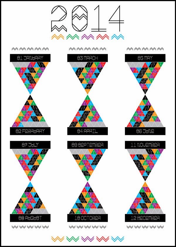 20+ Creative 2014 Calendar Designs - Jayce-o-Yesta