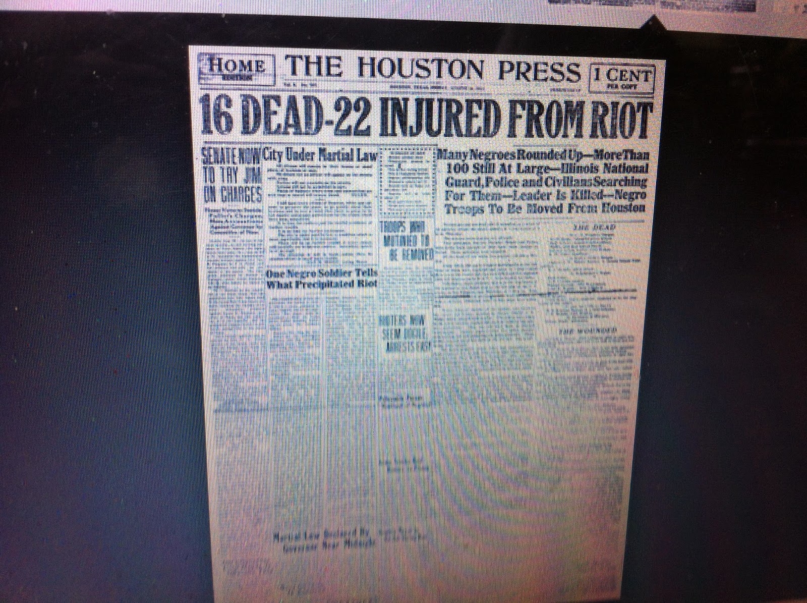 THE BLACK SOCIAL HISTORY:: BLACK SOCIAL HISTORY : THE HOUSTON RIOT OF ...