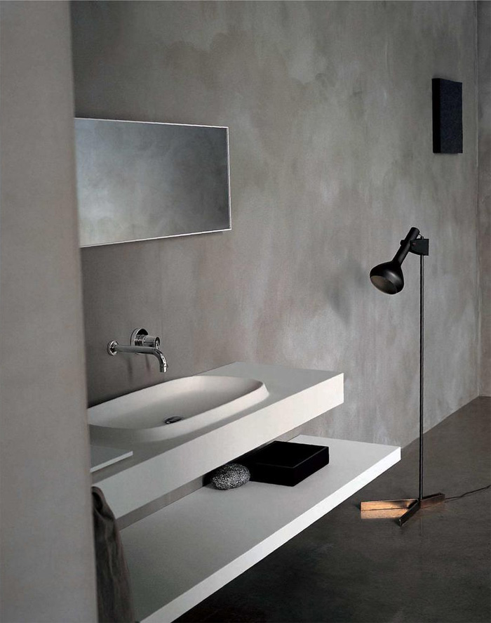 Rustik chateaux: Baños grises