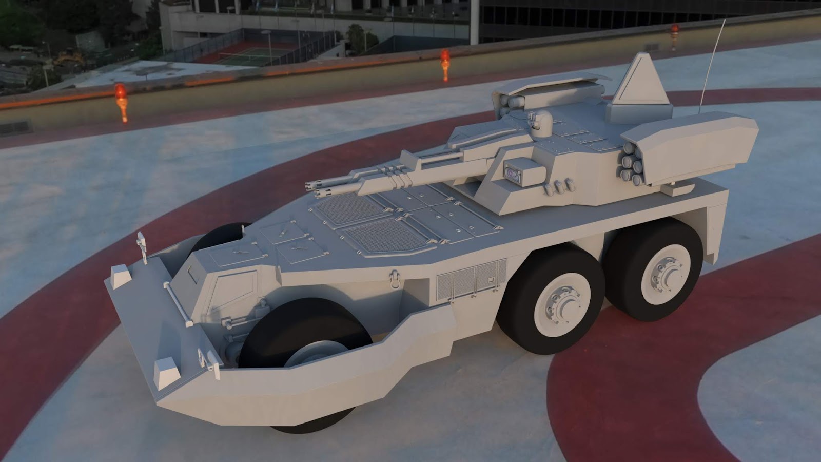 Futuristic SPAAG concept