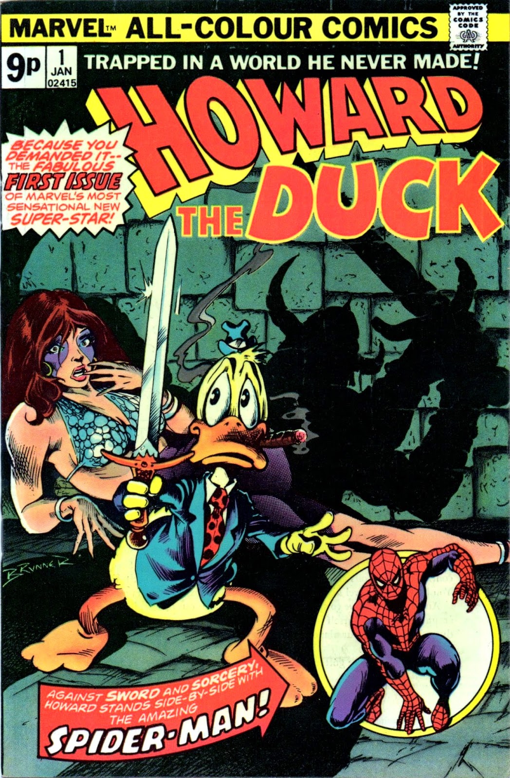 CRIVENS! COMICS & STUFF!: HOWARD THE DUCK COVER & SPLASH PAGE GALLERY ...