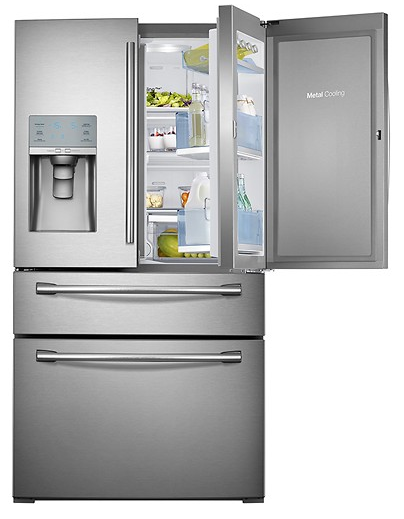 Samsung - Showcase 29.5 Cu. Ft. 4-Door French Door Refrigerator with ...