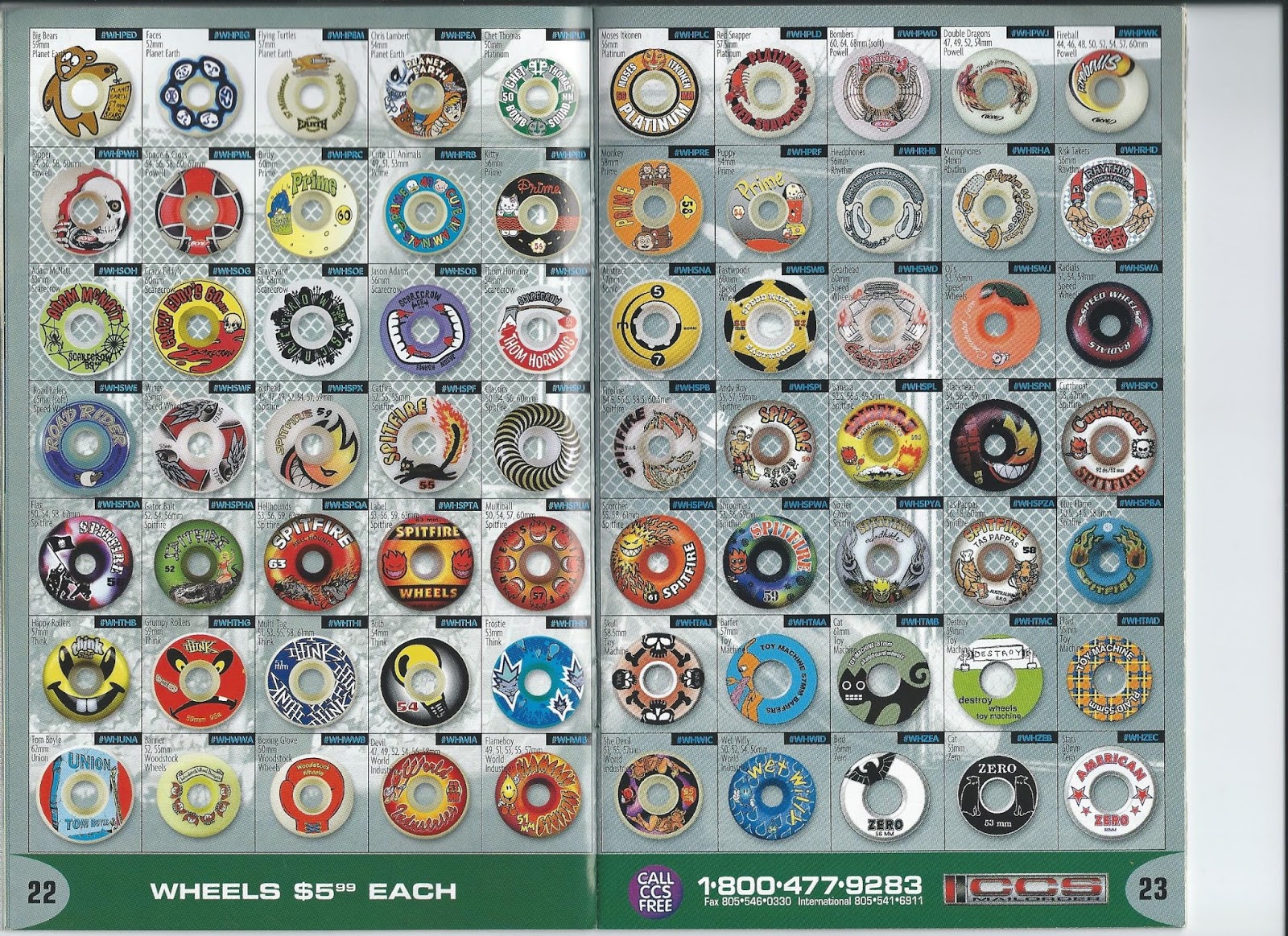 90's Skateboard Nostalgia: CCS Summer 1997 Catalog