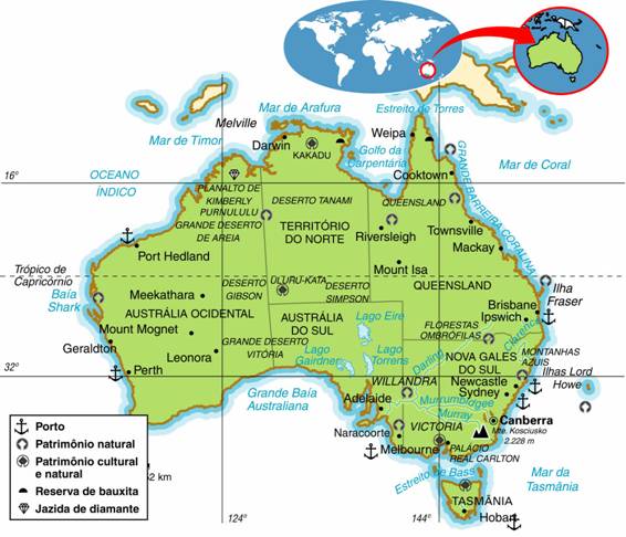 Austrália | História e Geografia da Austrália - Geografia Total™