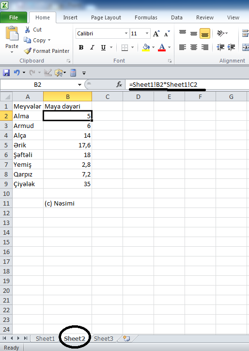 Öyrənmək gec deyil: Exceldə səhifələr arası əlaqə