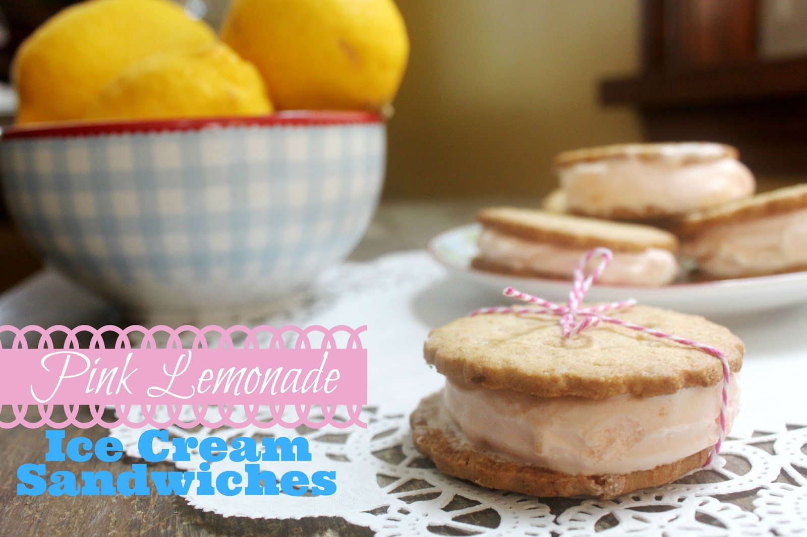 EAT+SLEEP+MAKE: FOOD: Pink Lemonade Ice Cream Sandwiches