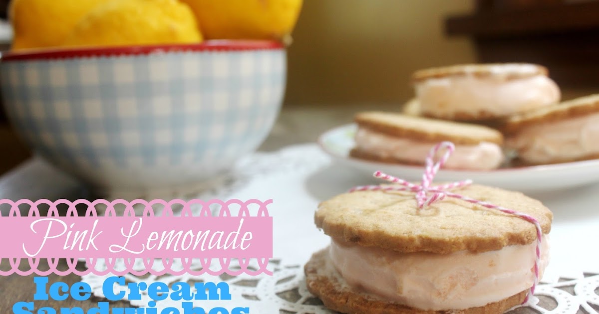 EAT+SLEEP+MAKE: FOOD: Pink Lemonade Ice Cream Sandwiches