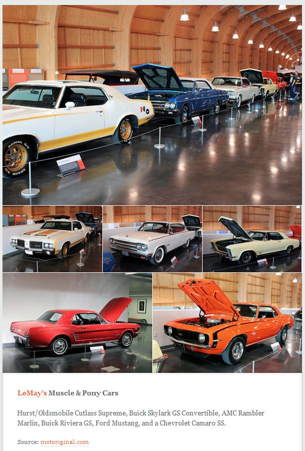 Great coverage of the Le May museum car collection on Moto Original ...