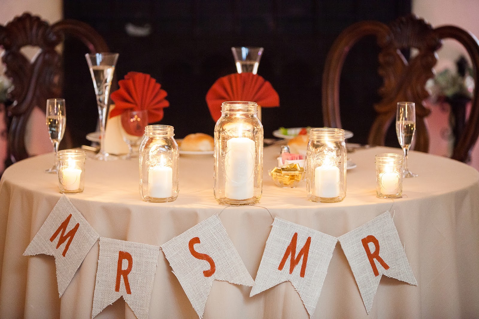 Katie Stories {Scrapbook + Crafting Blog}: Reception Decor: Burlap ...