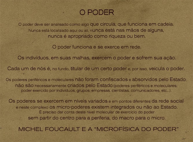 O Poder, Michel Foucault